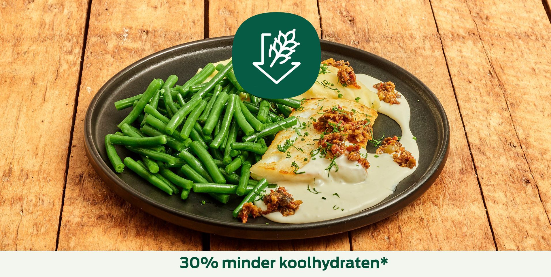 Heek in mascarponesaus met boontjes en puree | Uitgekookt